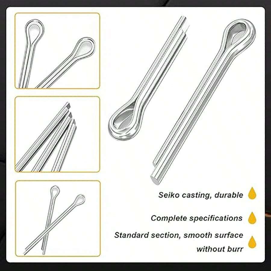 Cotter Pins 13-Values Cotter Pin Assortment Kit 304 Stainless Steel ...