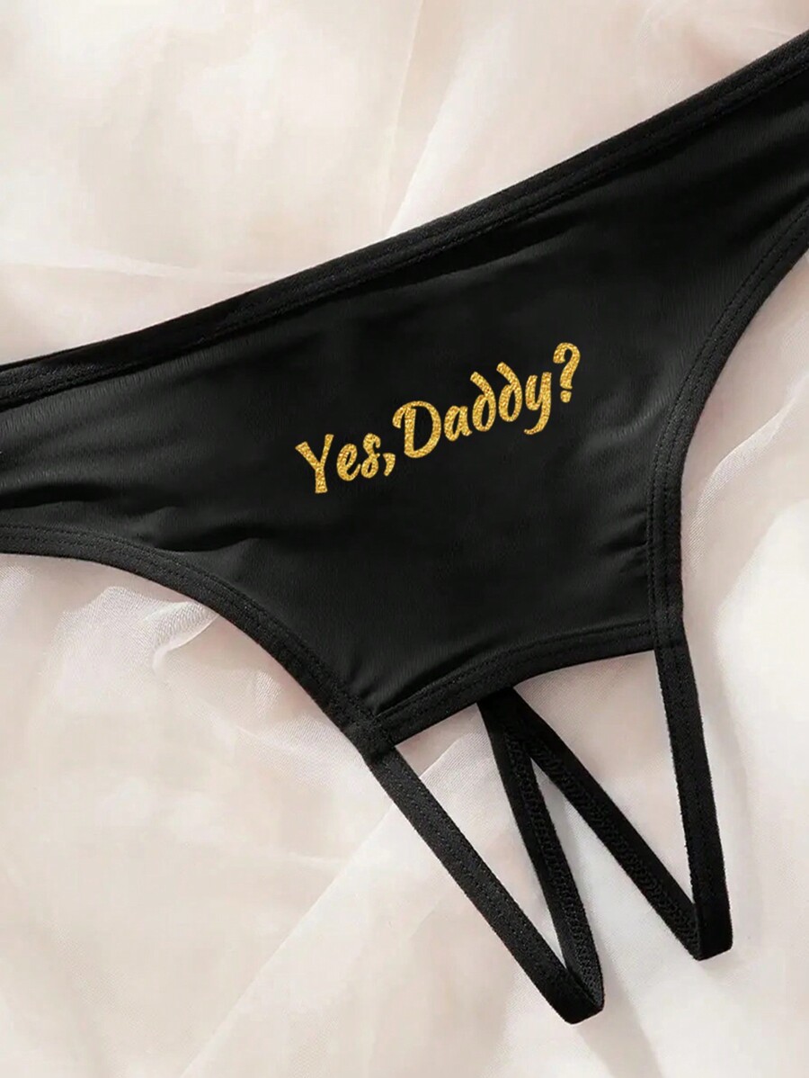 Sous-vêtements pour femmes grande taille String imprimé doré sexy avec ...