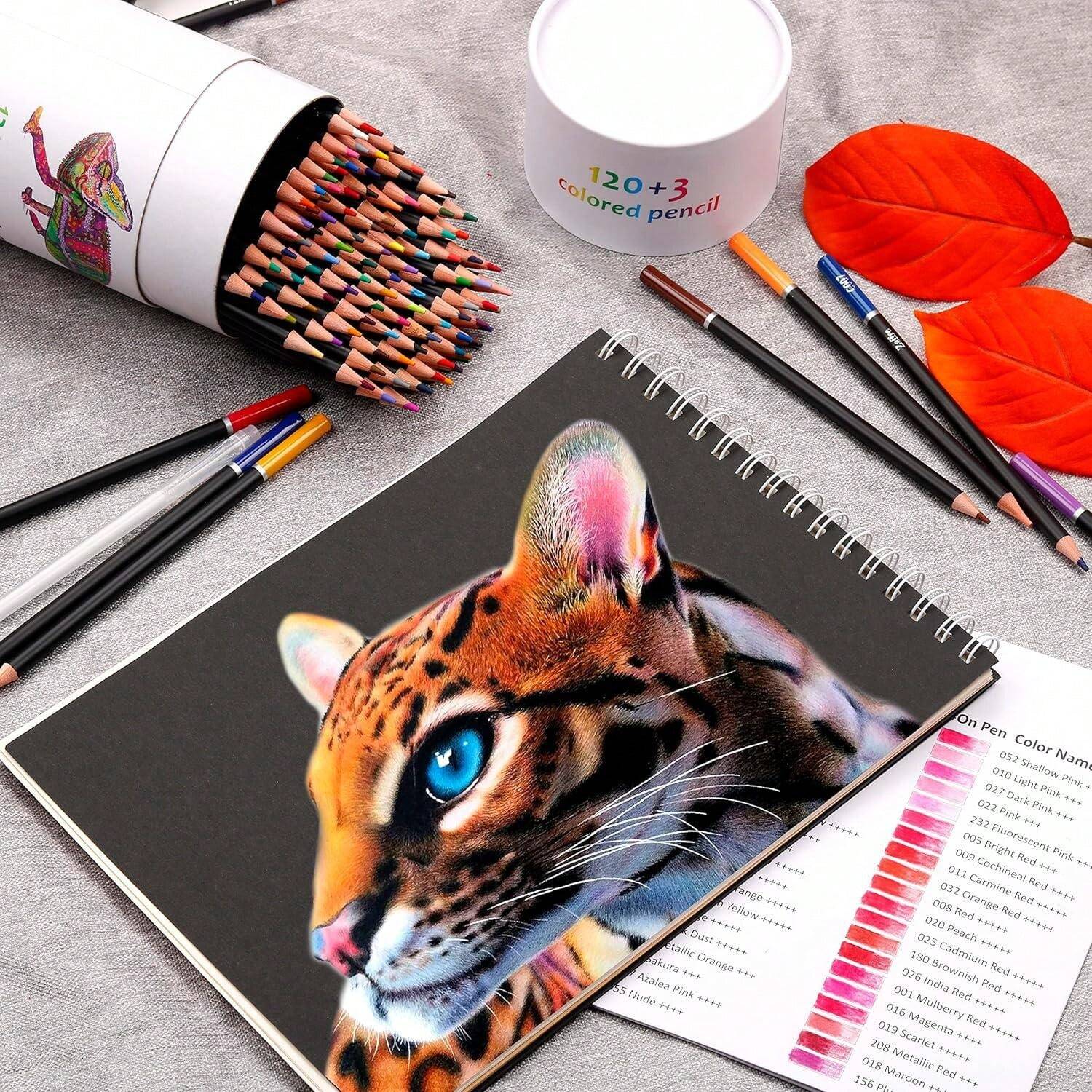 Colored Pencils For Adult Coloring Book,Set Of 50/72 Colors,Artists ...