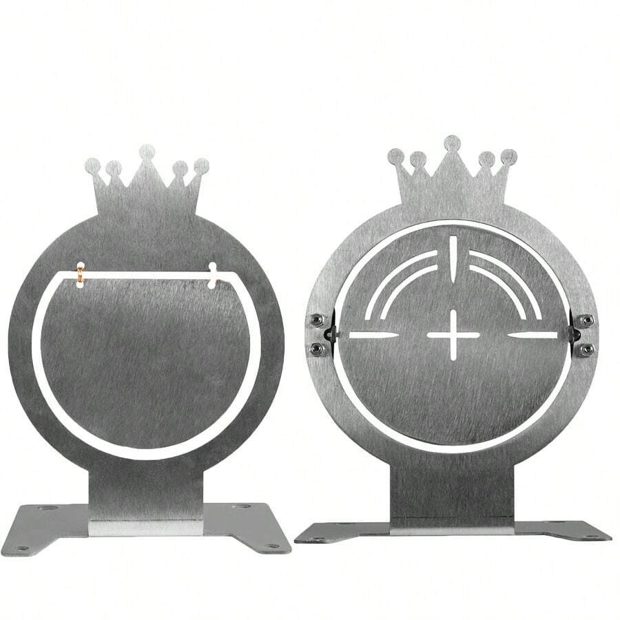 2pcs Metal Stainless Steel Flipping Swaying Crown Target, Thick ...