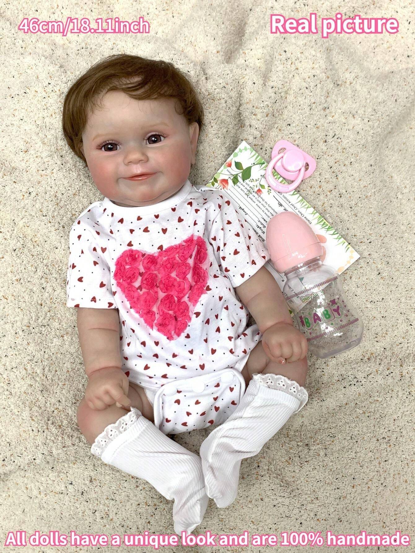 18 Inch Sweetly Reborn Doll Lifelike Maddie Girl Open Eyes Adorable ...