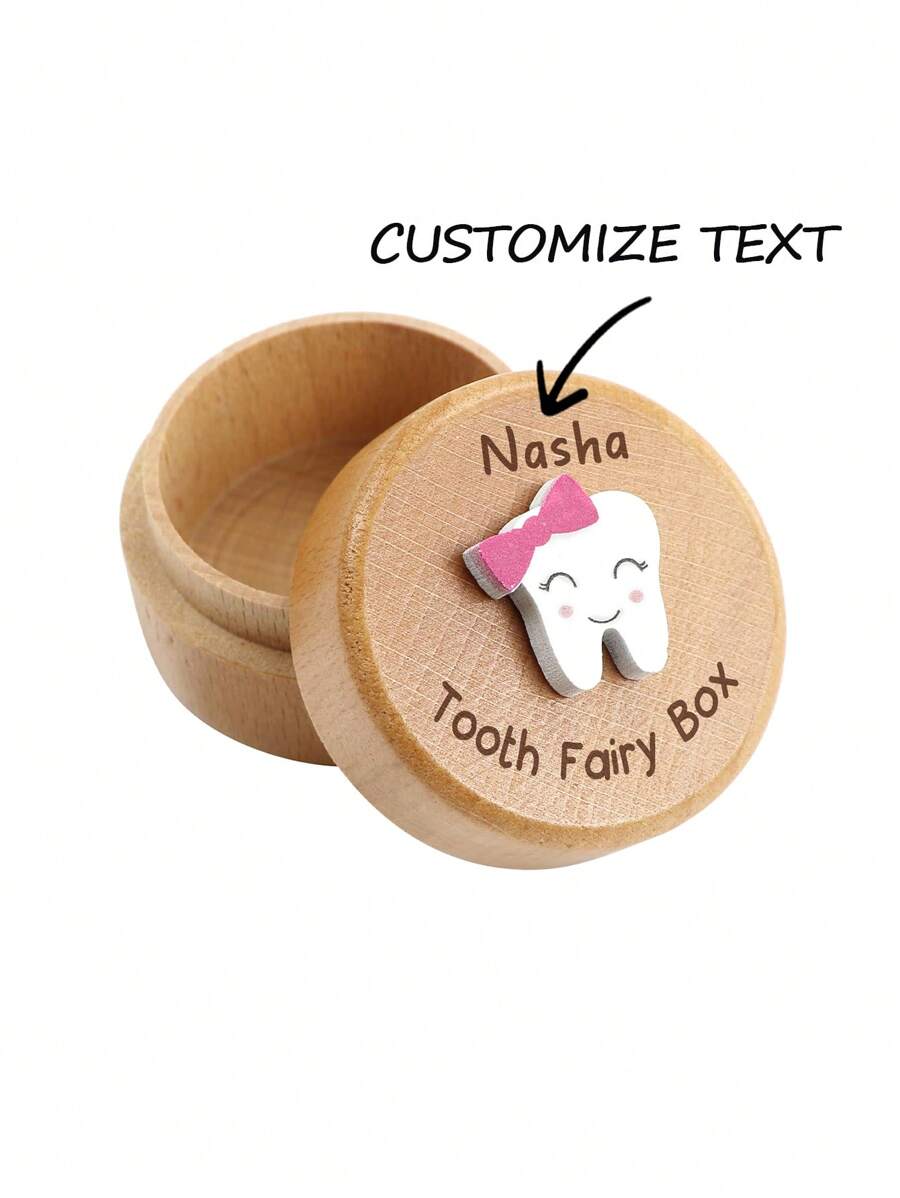 Custom Name Wooden Tooth Fairy Box Cute Lost Teeth Storage Tooth Box ...