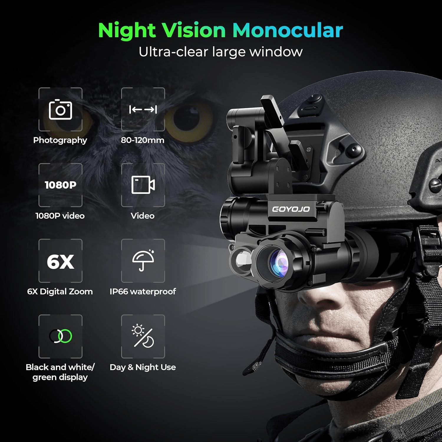 Night Vision Goggles, NVG Digital Night Vision Monocular With Photo And ...