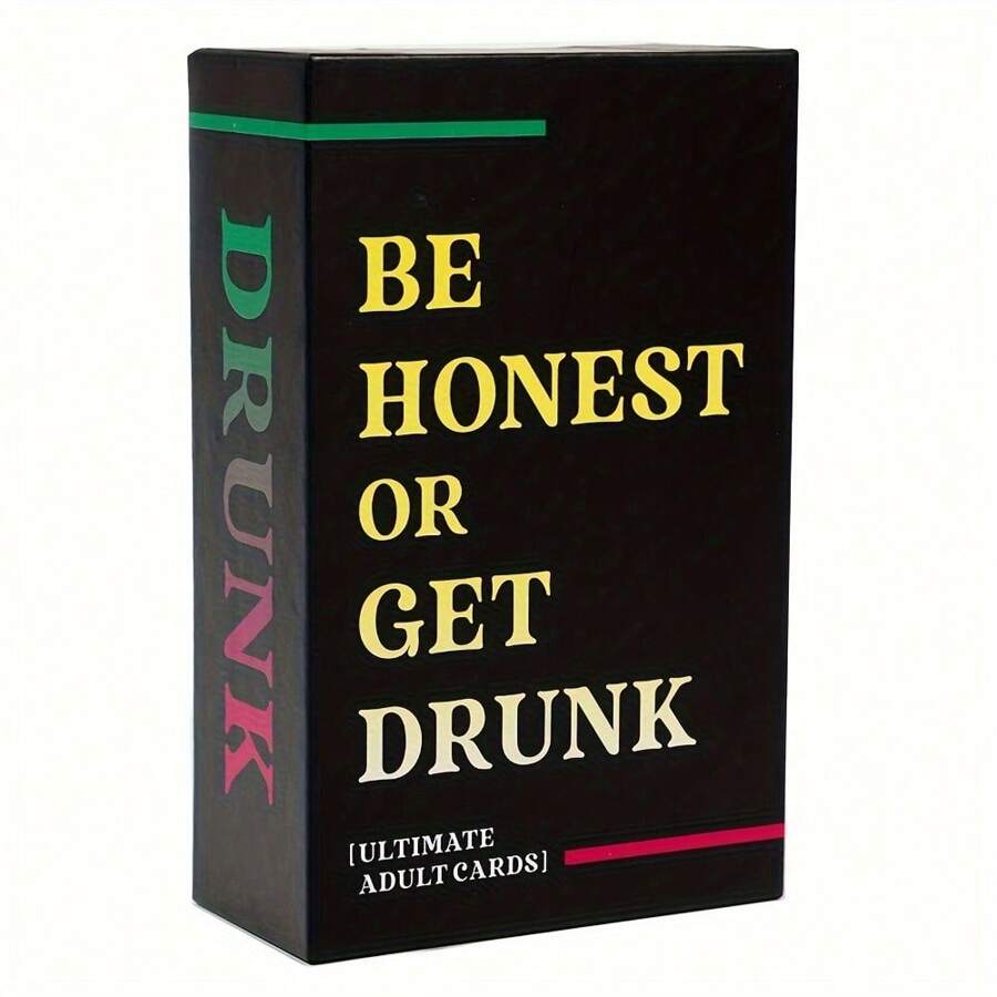 Be Honest Or Get Drunk Game Card Ultimate Adult Drinking Game For ...