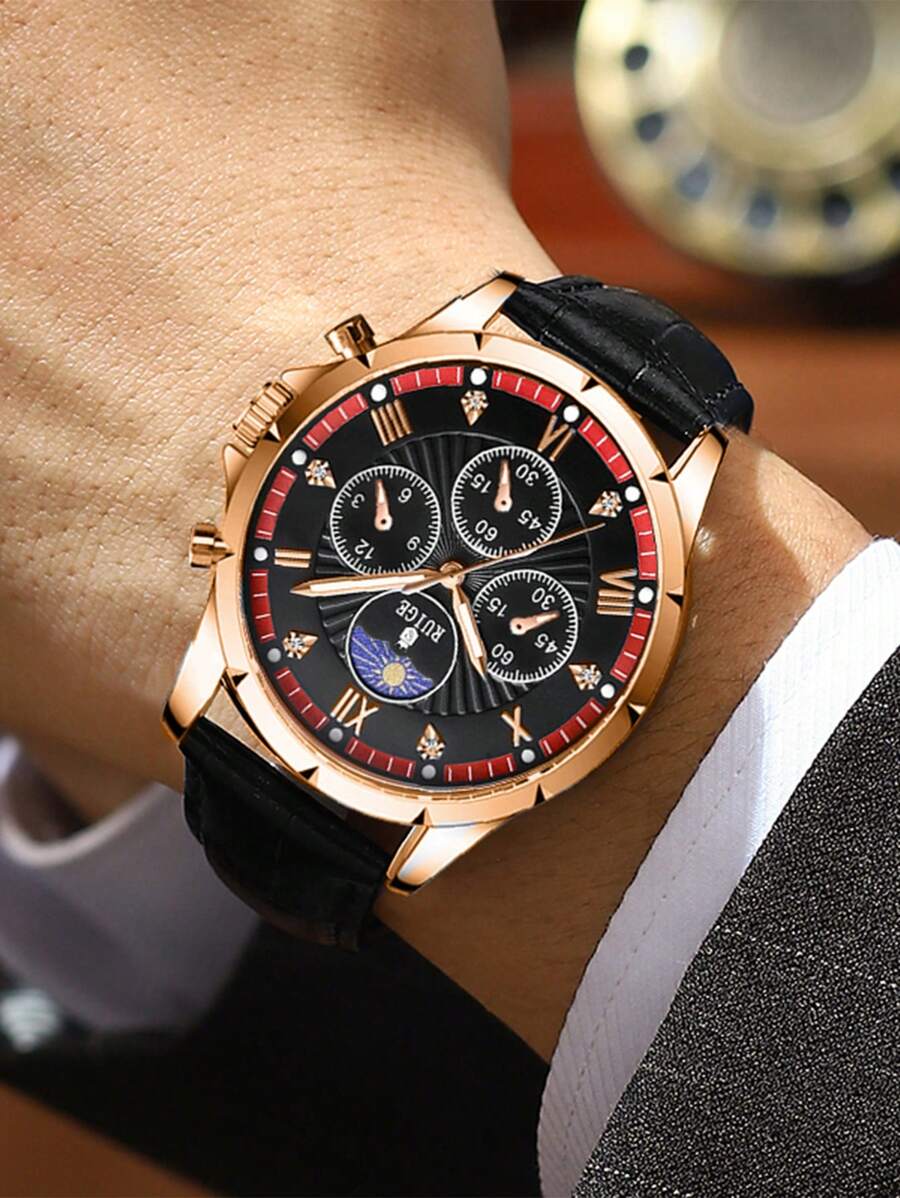 RUIG RUIGE Men's Quartz Watch Luxury Sports Waterproof Chronograph ...