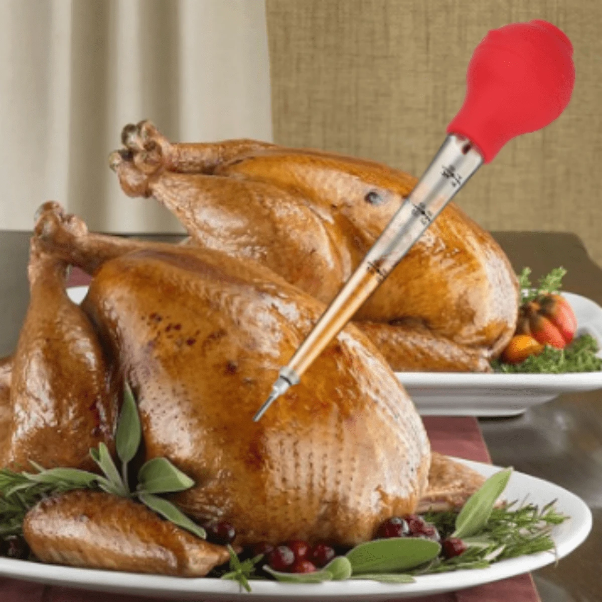 Large Turkey Drip Tube With Cleaning Brush And Needle - Silicone Drip ...