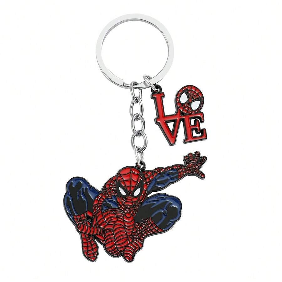 1pc Superhero Keychain Avengers Metal Keyrings For Bag Charms Key ...