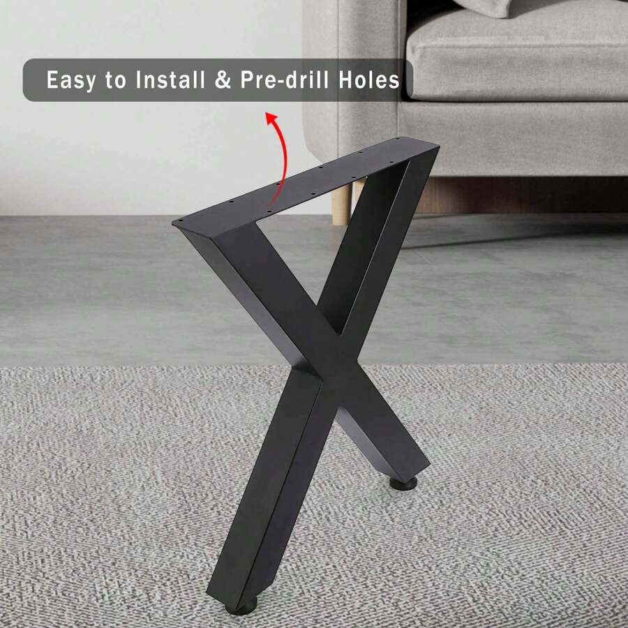Heavy Duty Furniture Legs, X-Shape Metal Coffee Table Legs, Bench Legs ...