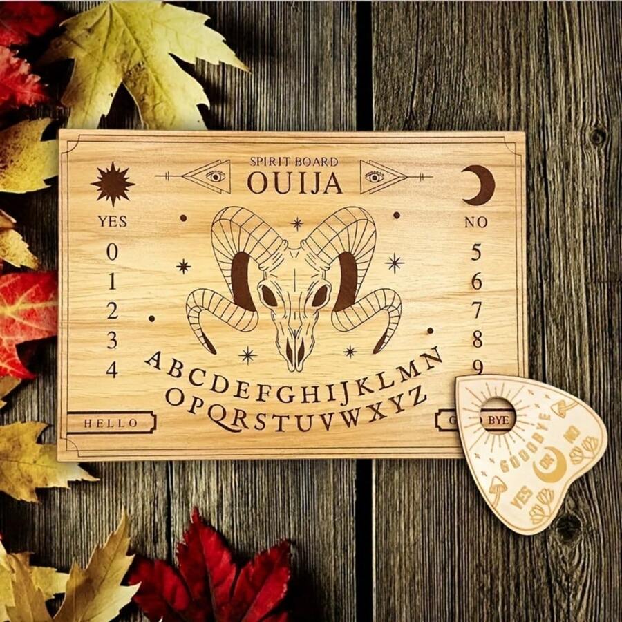 Tabuleiro Ouija: Conjunto de Ouija de Madeira para Diversão ...