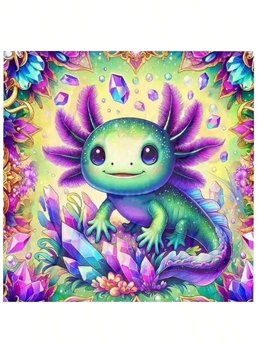 Sparkling Axolotl 5d Diamond Painting Kits Diy Full Round Drills Cute ...