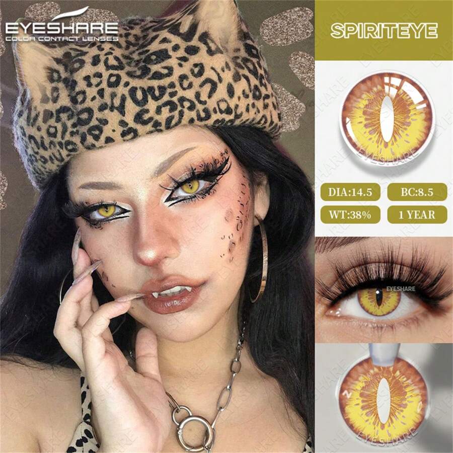 Eyeshare 1 Pair Cosplay Contact Lenses Multicolored Contact Lenses ...