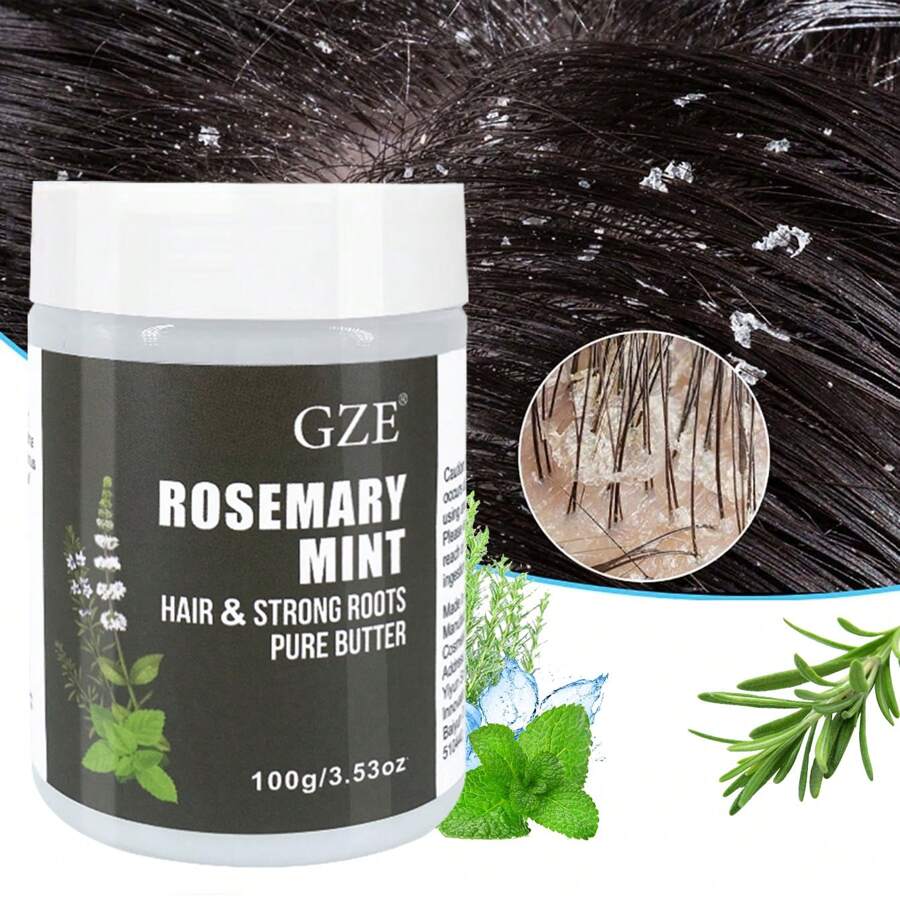 GZE Rosemary Mint Hair & Strong Roots Butter - Natural Hair Thickens ...