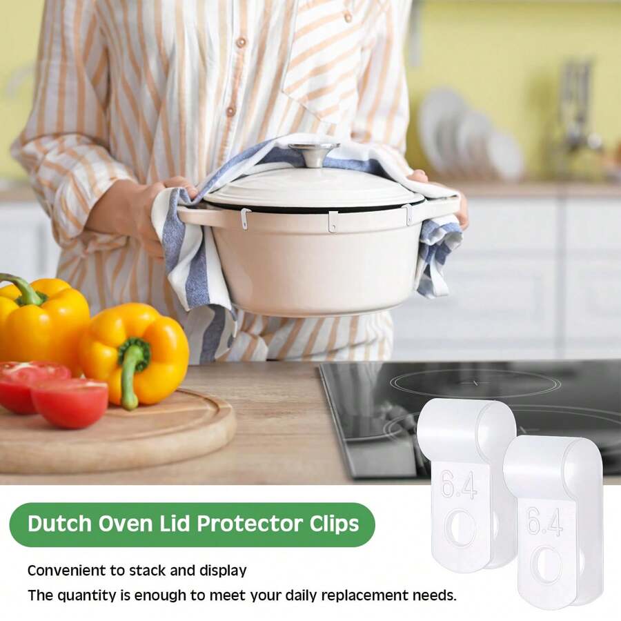 Protector Clips - Set Of 6 Replacement Cookware Protectors - Stacking ...