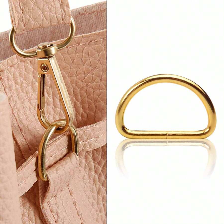 10pcs Metal D Ring For Purse Making, Dee Rings Metal Buckle For Bags ...