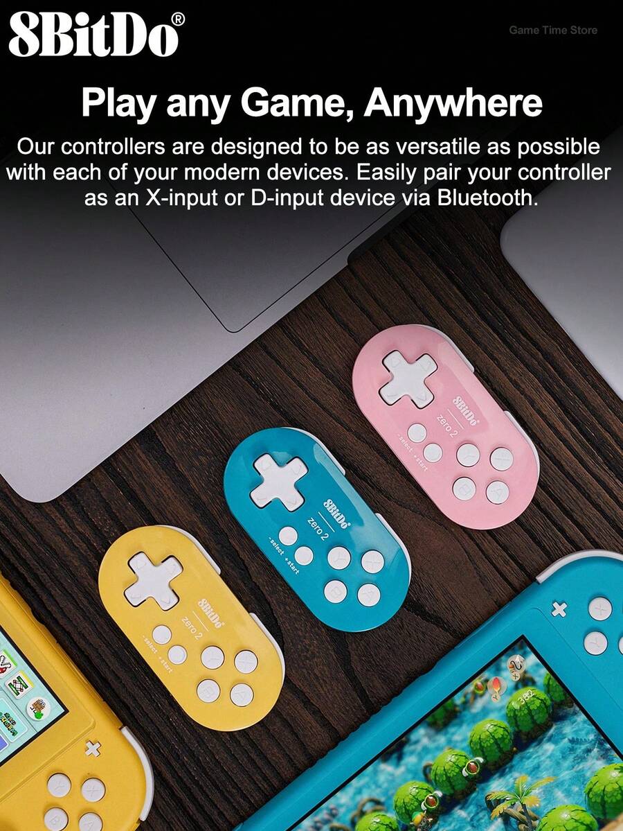8bitdo Controles de juego 8BitDo Switch compatibles con Switch, PC, Steam, Windows 7, 8, 10, 11 ...