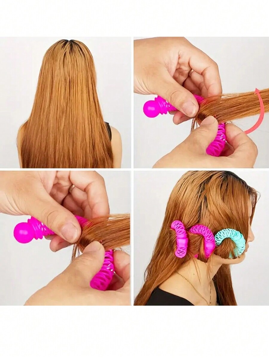 Creative Hair Curling Tool Set (Large + Small)14-Piece Hair Curling ...