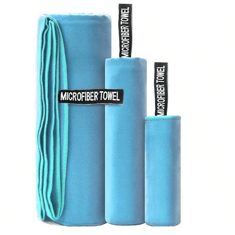 Absorbent Microfiber Beach/Swimming Quick Dry Towel, Soft Double-Faced ...