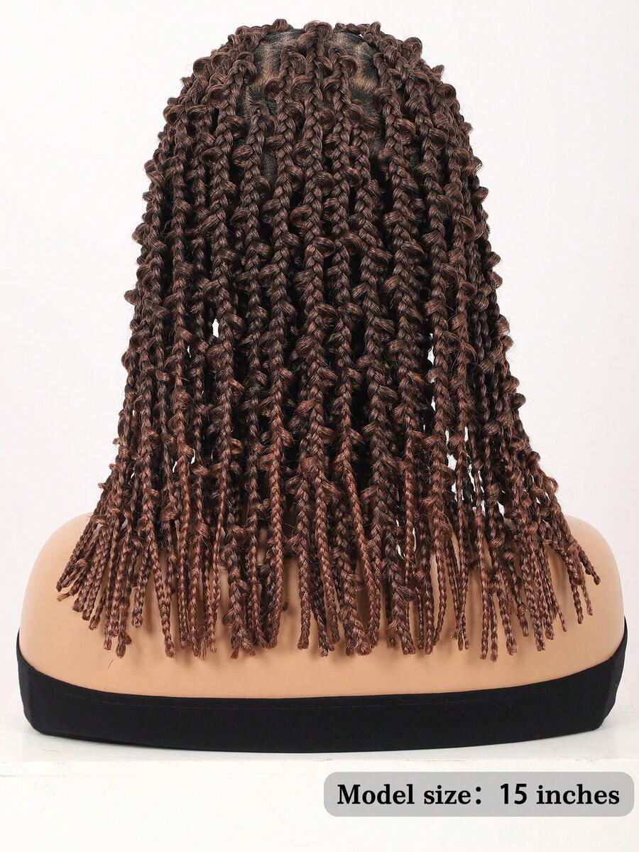 Knotless Box Braided Wigs For Women 15 Inches Butterfly Bob Braided ...