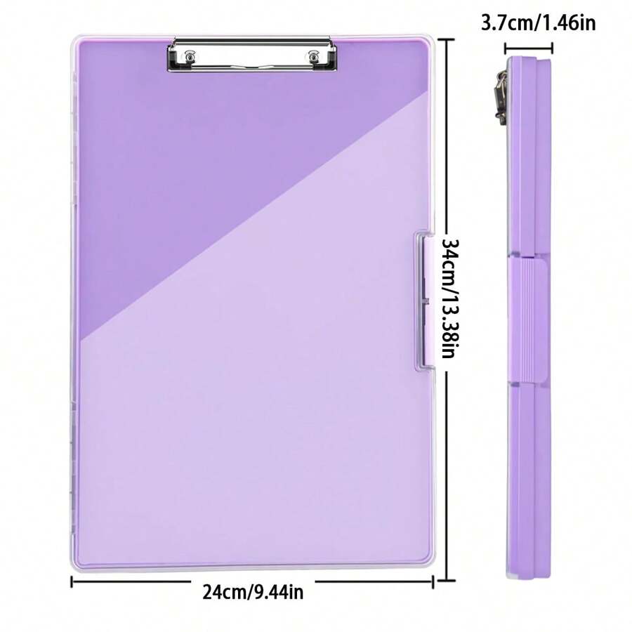 Purple, Writing Board With Storage, With 2 Storage Boxes, Side Opening ...