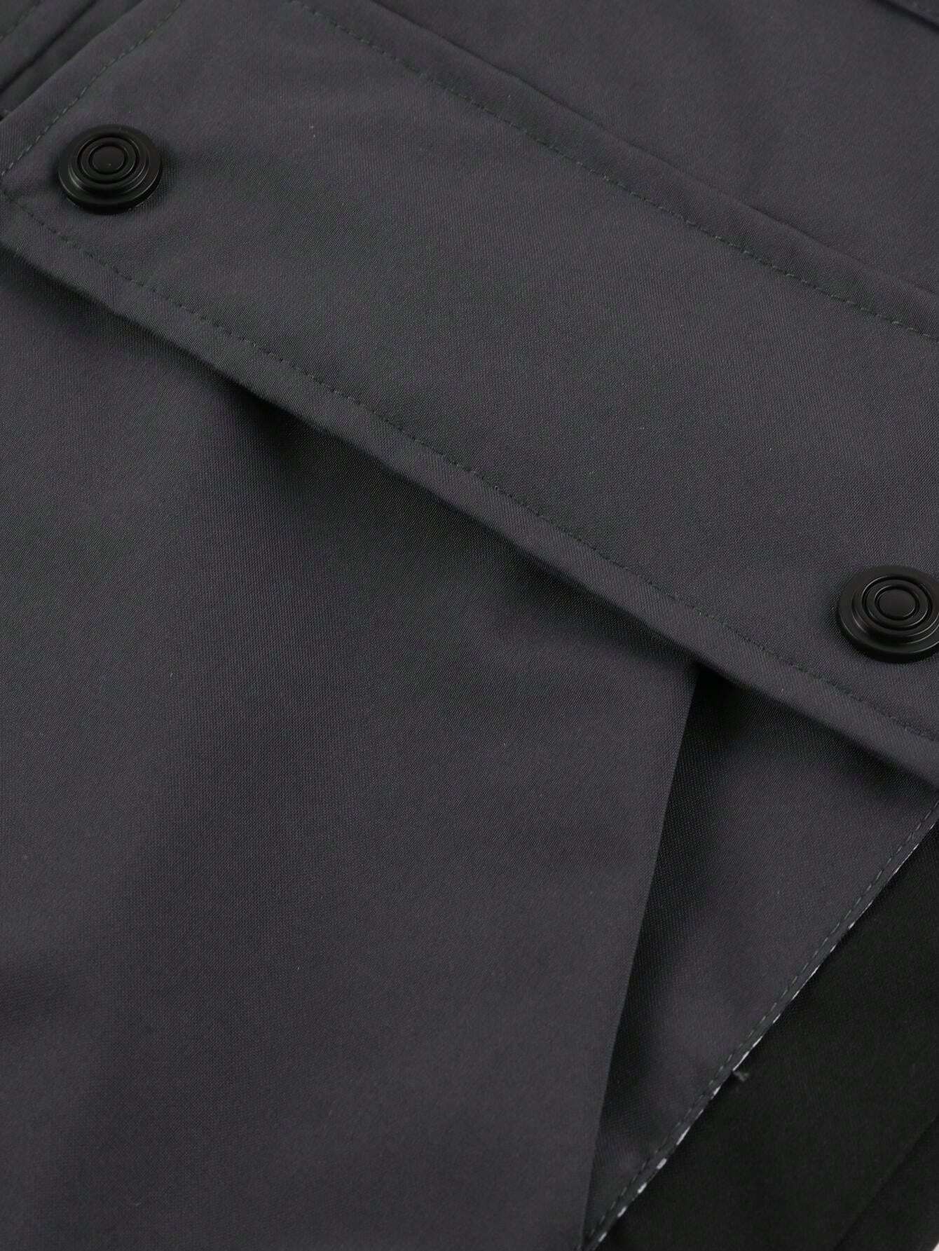 LEDUNTINO [春夏] メンズファッションジップアップカジュアルアウトドアジャケット、スポーツ、無地グレー、ロゴ入り、彼氏へのプレゼント ...