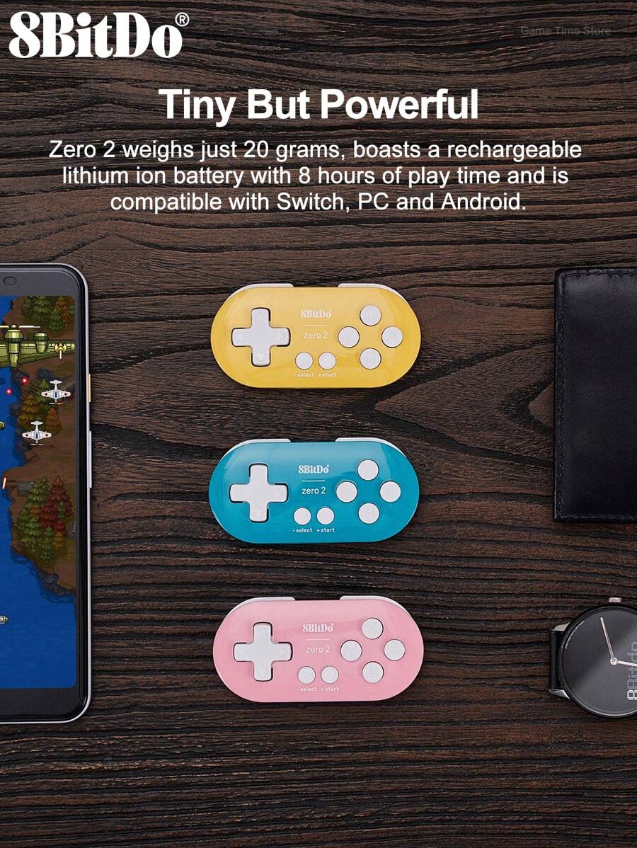 8bitdo 8BitDo Switch Controller Gamepads PC Zero 2 Compatible With Nintend Switch Steam Windows ...