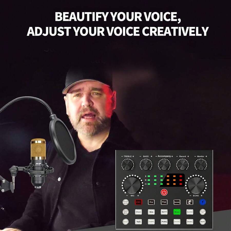 Podcast Equipment Bundle For Includes All-In-One Audio Interface With ...