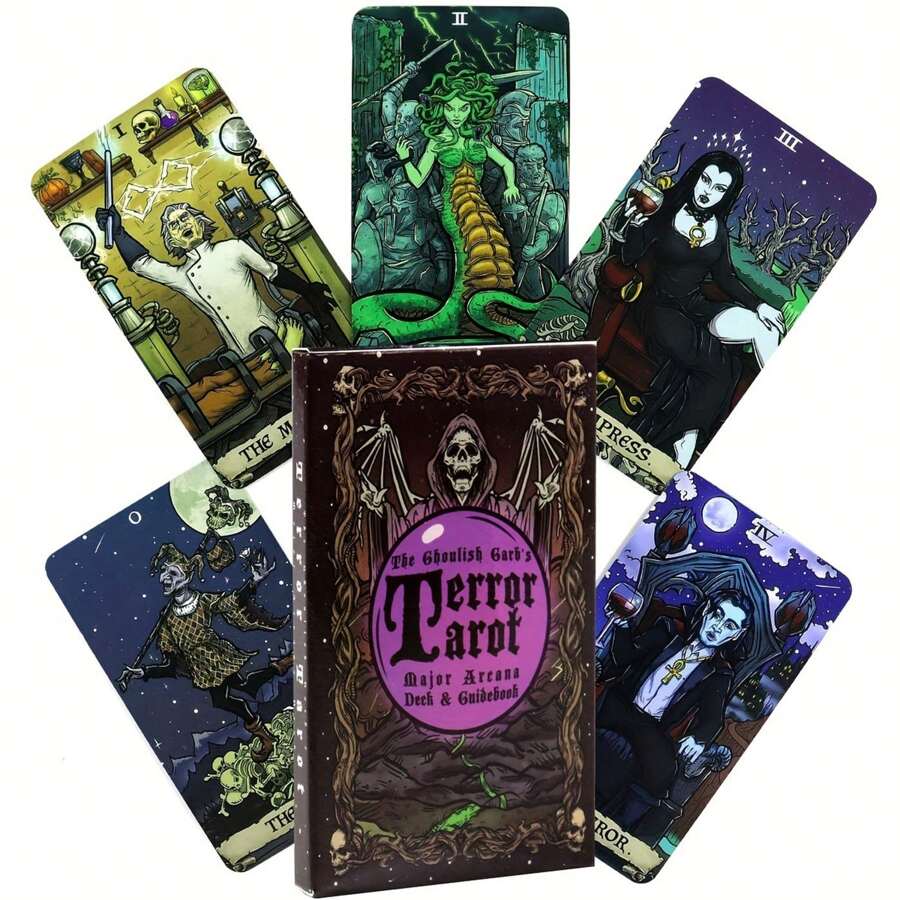 Terror Tarot - 23 Card Major Arcana Tarot Card Deck,Re-Imagining Every Symbolic Aspect From The ...