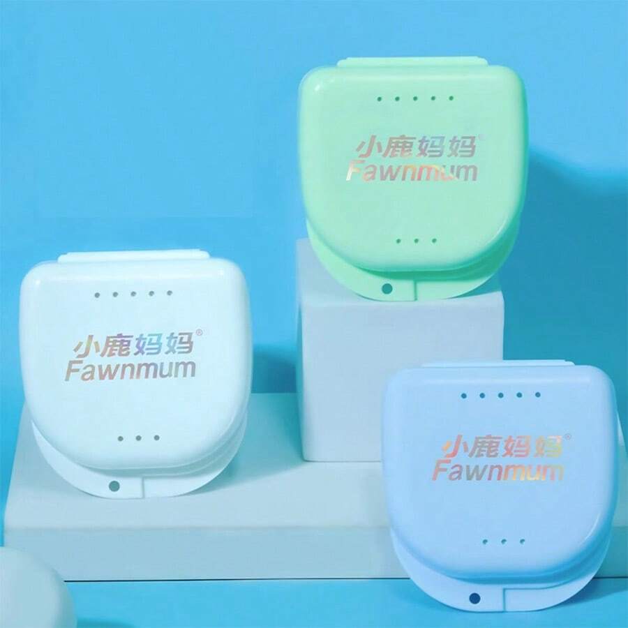 Fawnmum Fawnmum Retainer Case Storage Box, Breathable Clear Denture ...