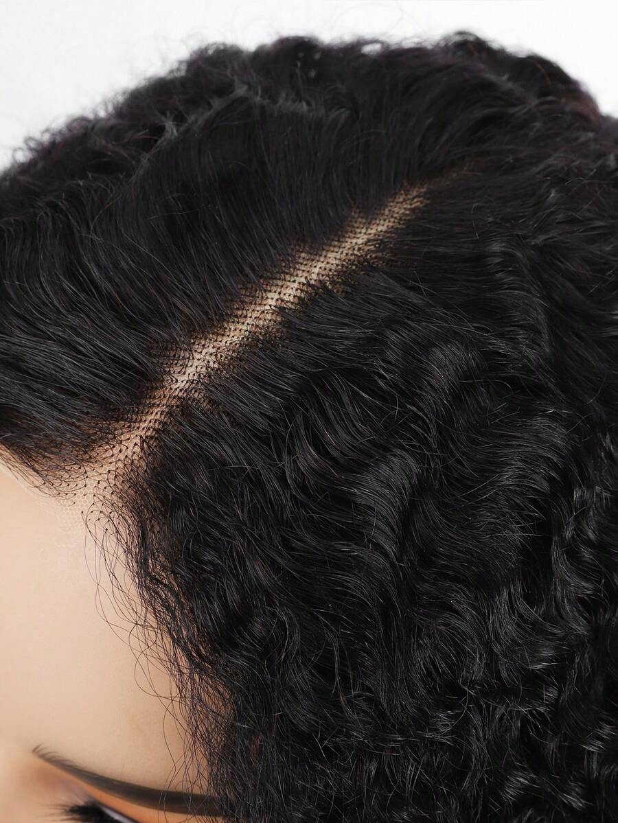 Perruque à lacet 5X5 en cheveux humains, à porter sans colle, pré-peignée et pré-coupée, densité ...