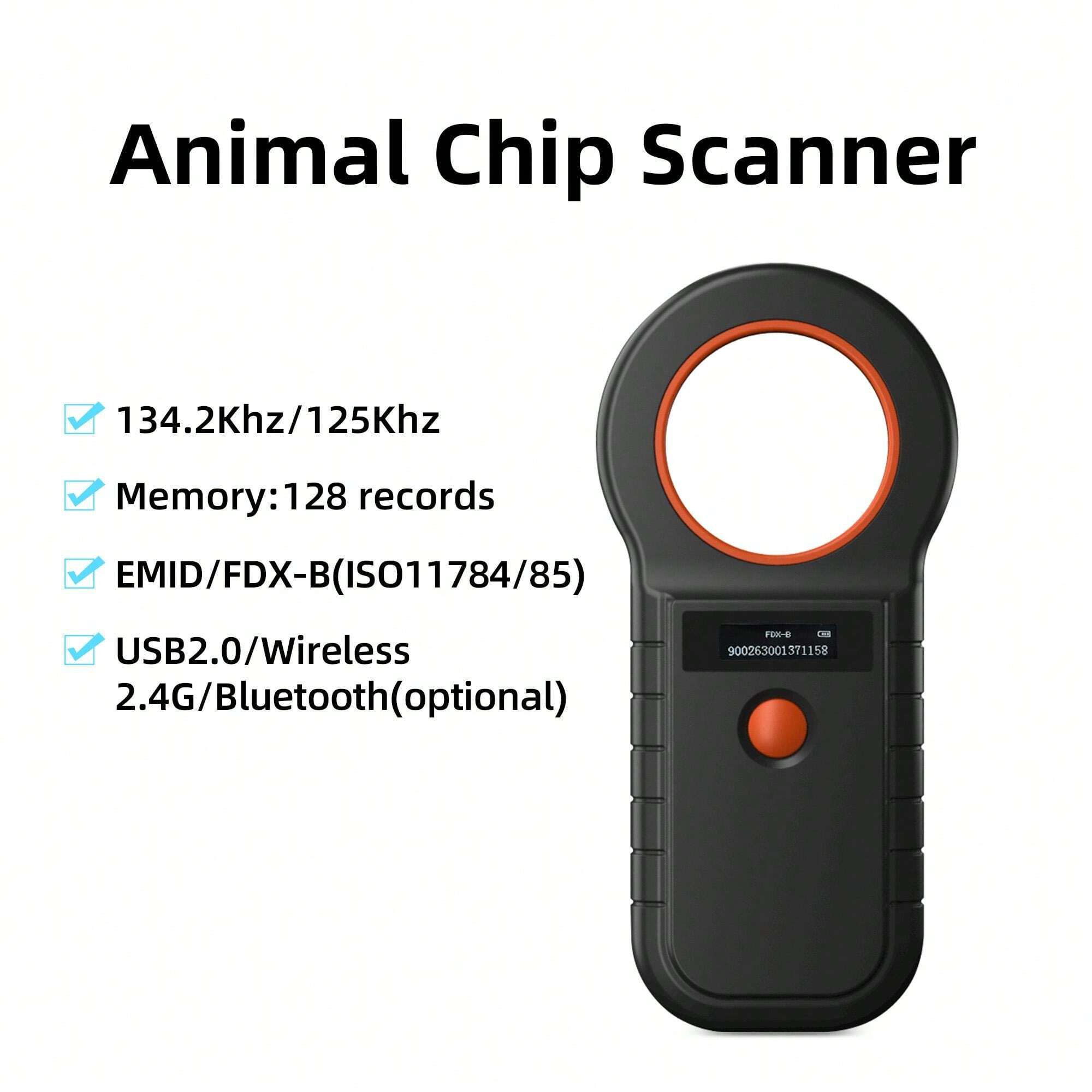 Bluetooth+2.4G Reader 134.2KHz Animal RFID Reader 125kHz Pet ID Reader ...