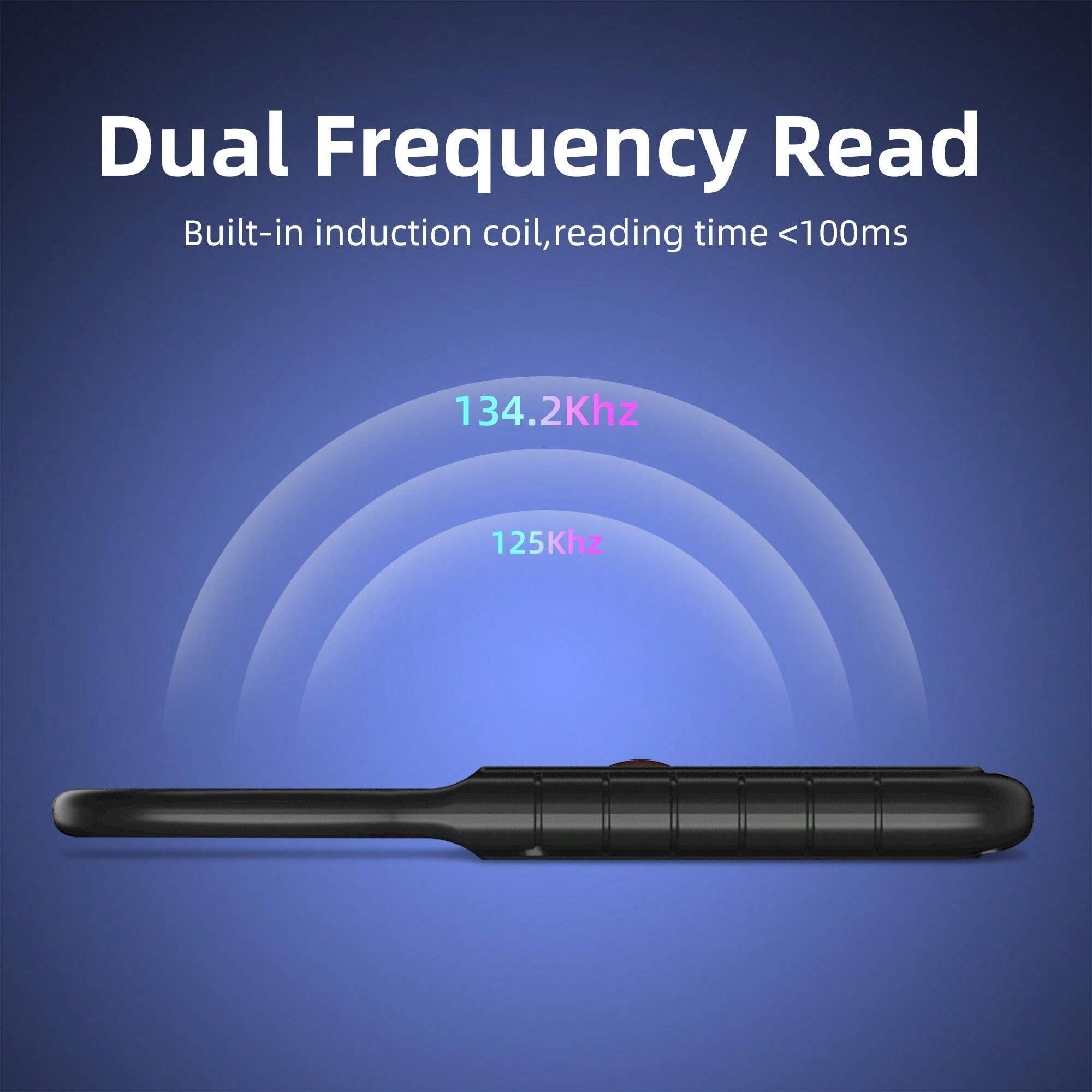 Bluetooth+2.4G Reader 134.2KHz Animal RFID Reader 125kHz Pet ID Reader ...