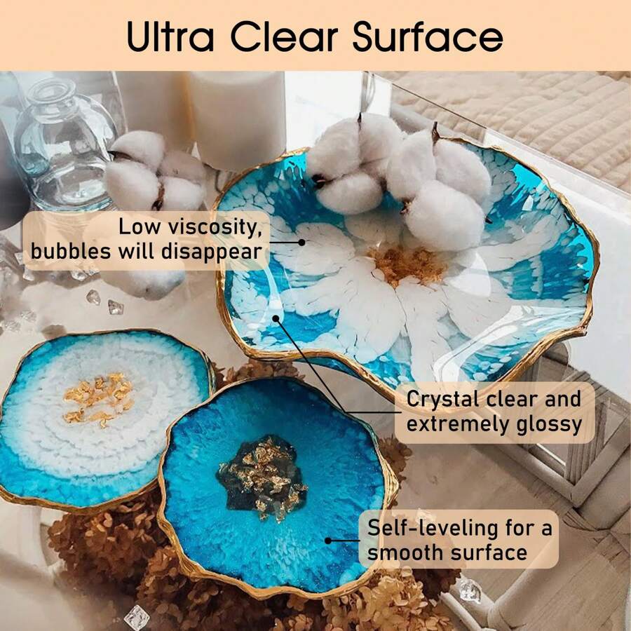 Epoxy Resin - Crystal Clear Epoxy Resin Kit - No Yellowing No Bubbles ...