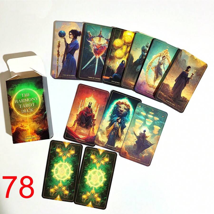 Harmony Tarot All English Card Game (With QRCode Pdf-Guidebook)Game ...