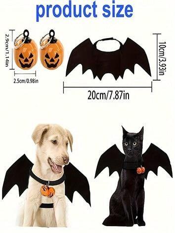 Pet Bat Costume, Halloween Pet Costume, Dog Bat Costume, Cat Bat ...