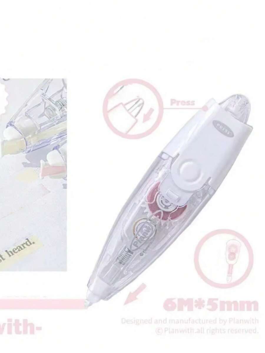 5mm 6m Kawaii Highlighter Correction Tape Cute Multi Labeling Marking ...