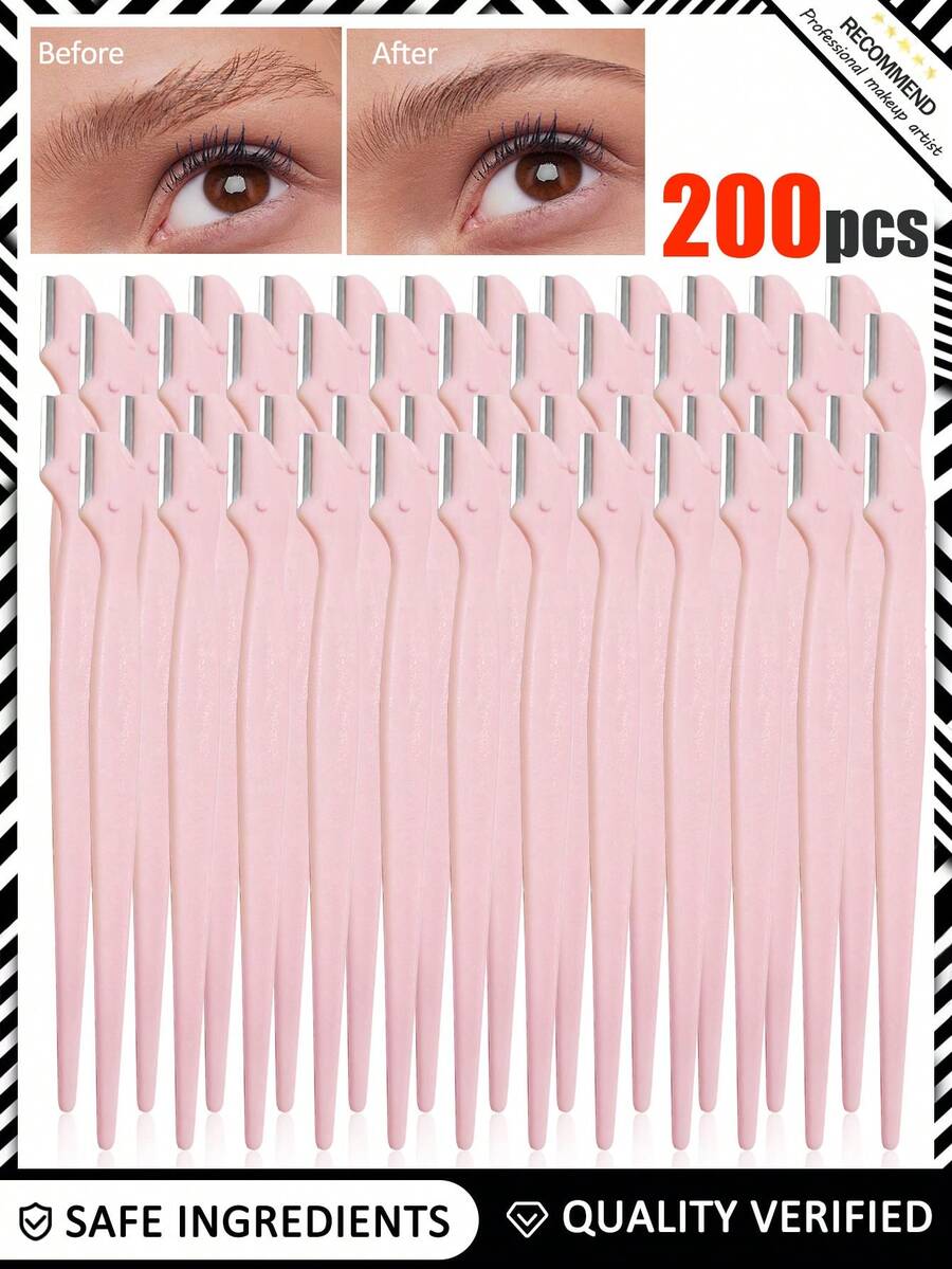1/3/6/9/12/24/48/96/200pcs/Set Multicolor Grooming Eyebrow Razor ...