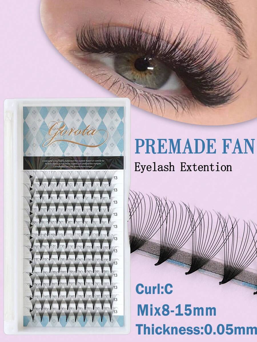 120 Fans Premade Volume Lash Russian Volume Eyelash Extensions 14D ...