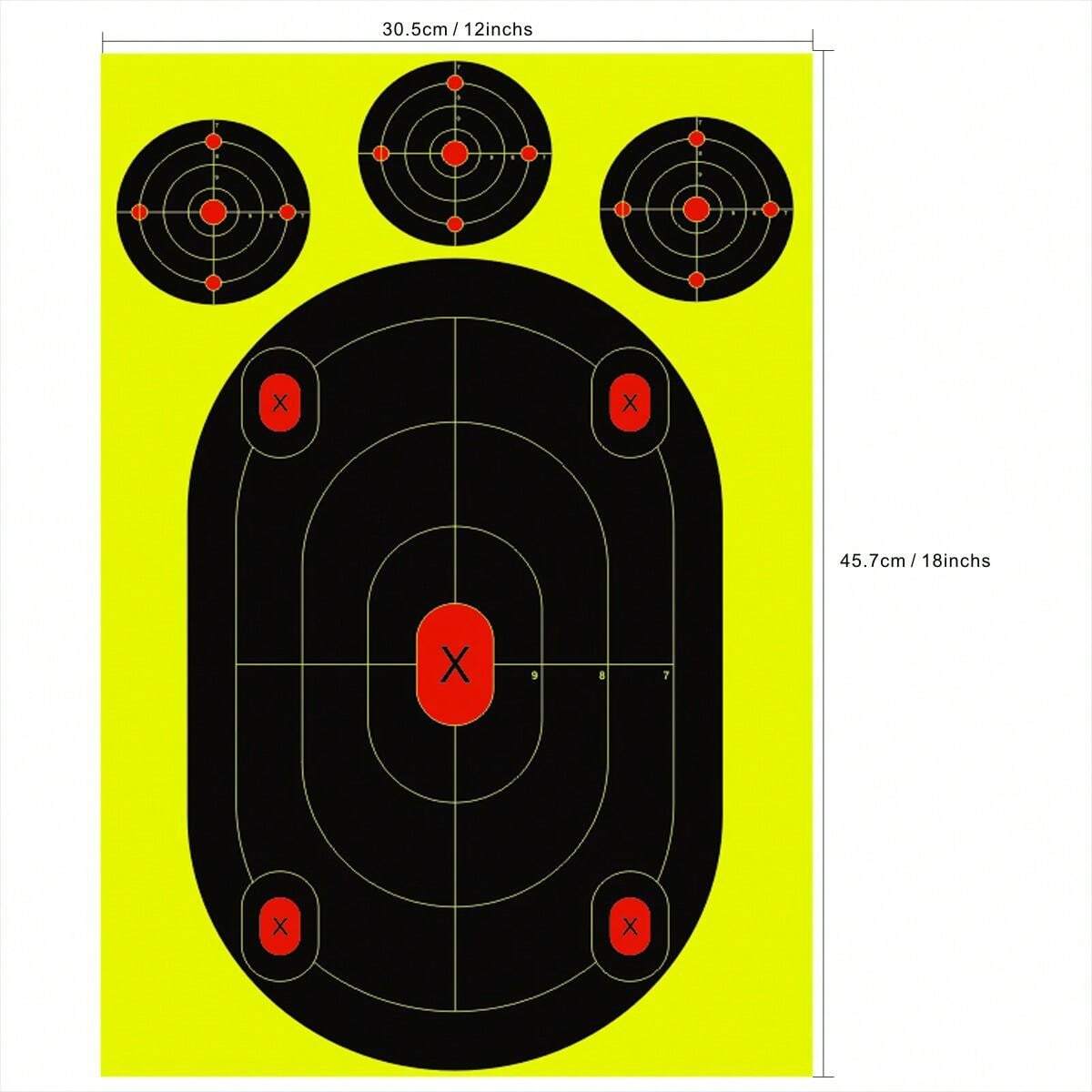 10pcs Spatter Shooting Targets - 12 X18 Inch Reactive Burst Target ...