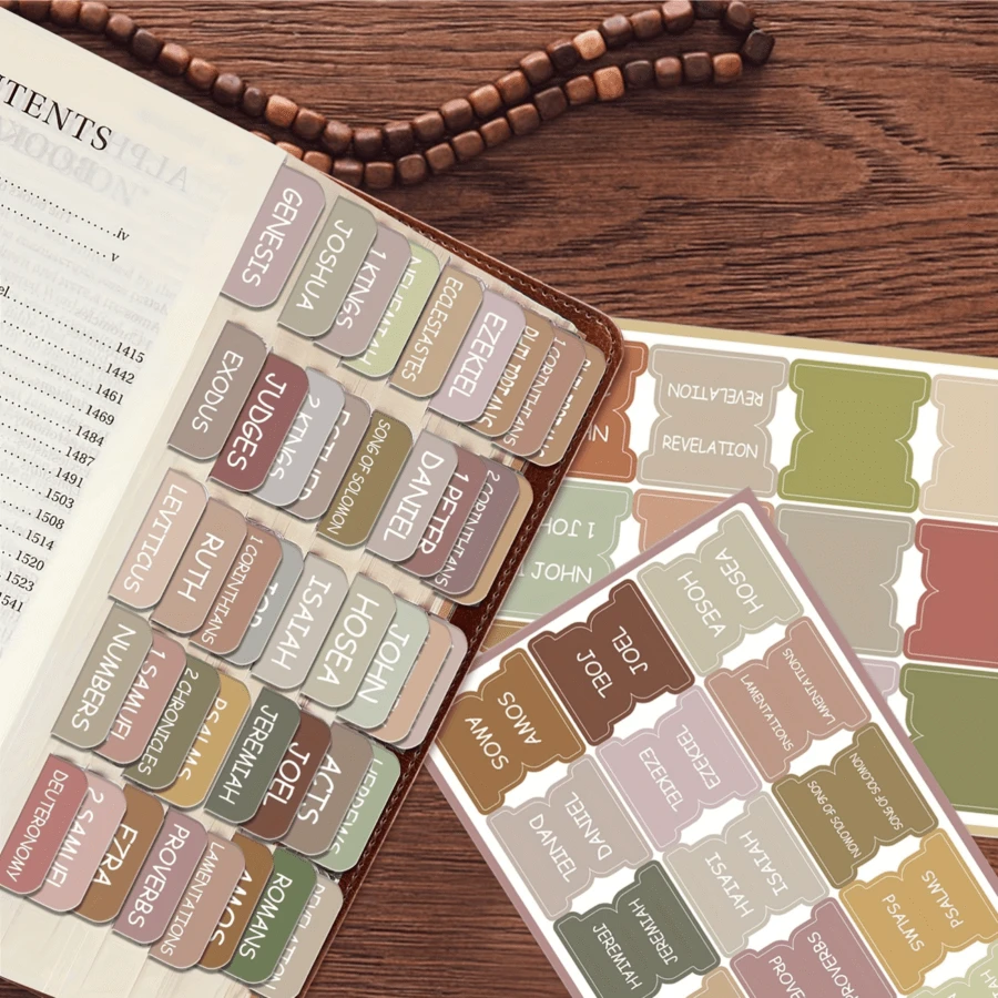 75pcs Bible Index Tab, Bible Tabs, Bible Journaling Supplies, Old And ...