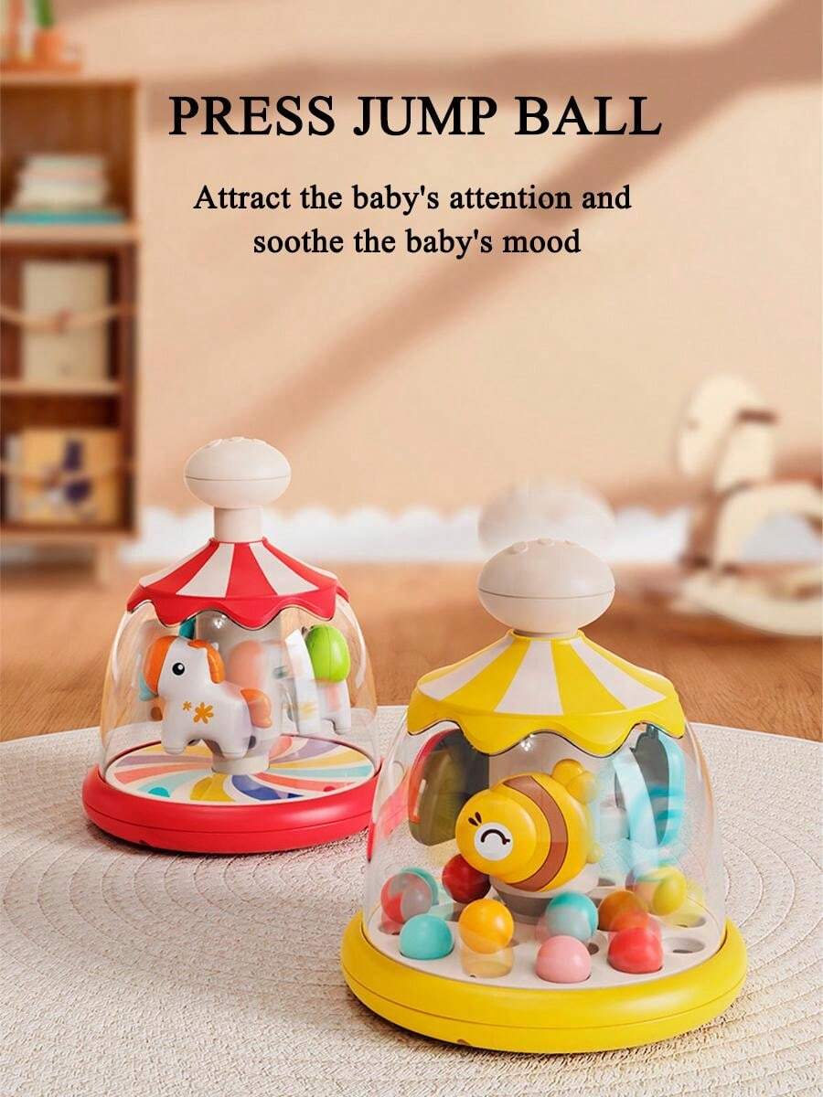 Baby Press Carousel Toy Pressing The Bouncing Ball Learning Hand ...