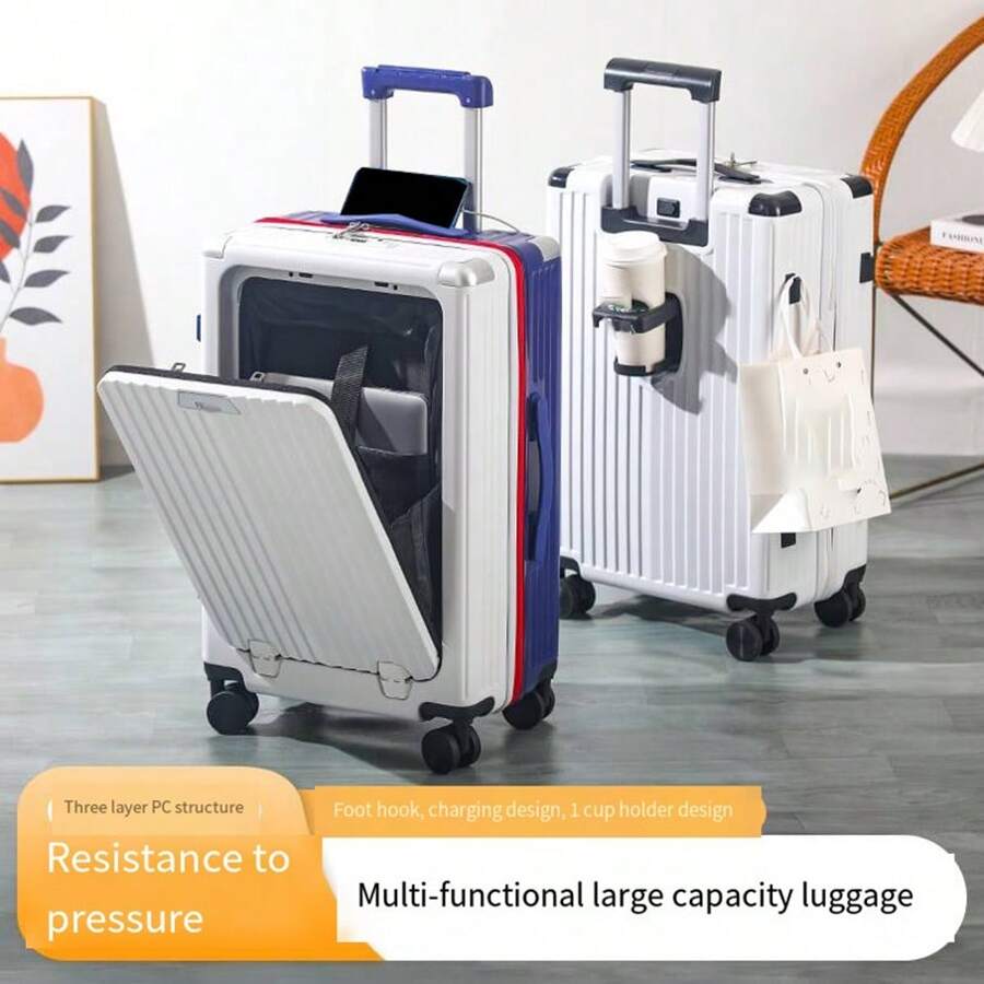 Bagagem de mão aprovada pela companhia aérea, mala de mão rígida de 20 ...