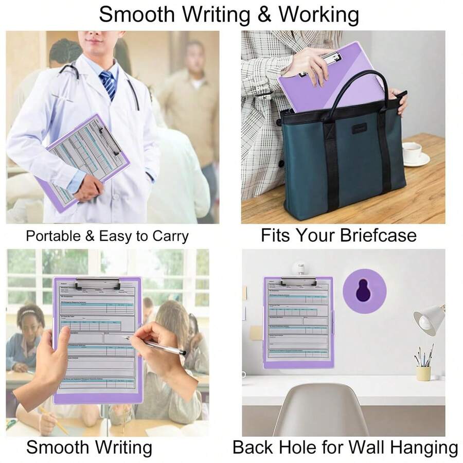 Purple, Writing Board With Storage, With 2 Storage Boxes, Side Opening ...