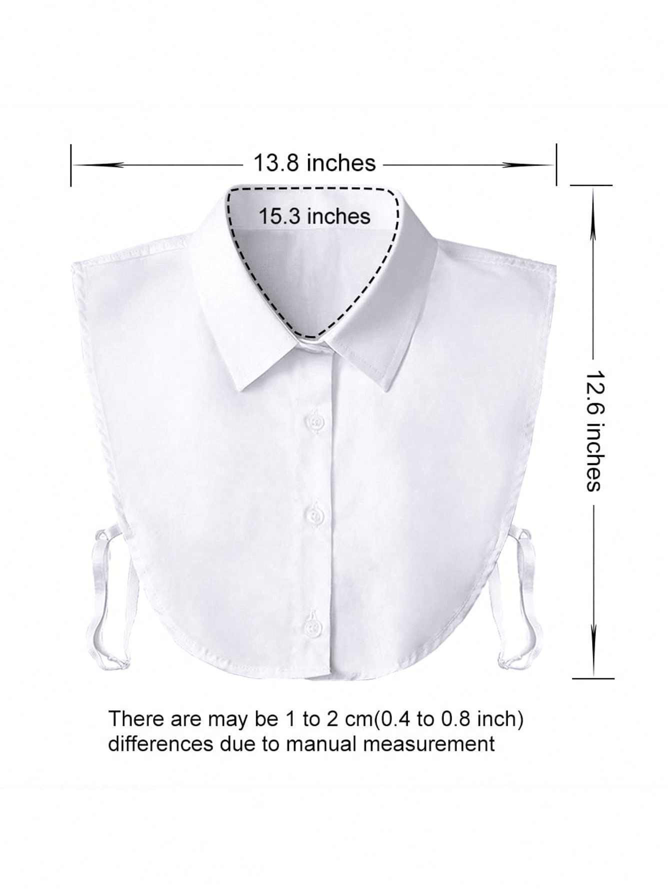 Fake Collar Detachable Dickey Collar Blouse Half Shirts Peter Pan Faux ...
