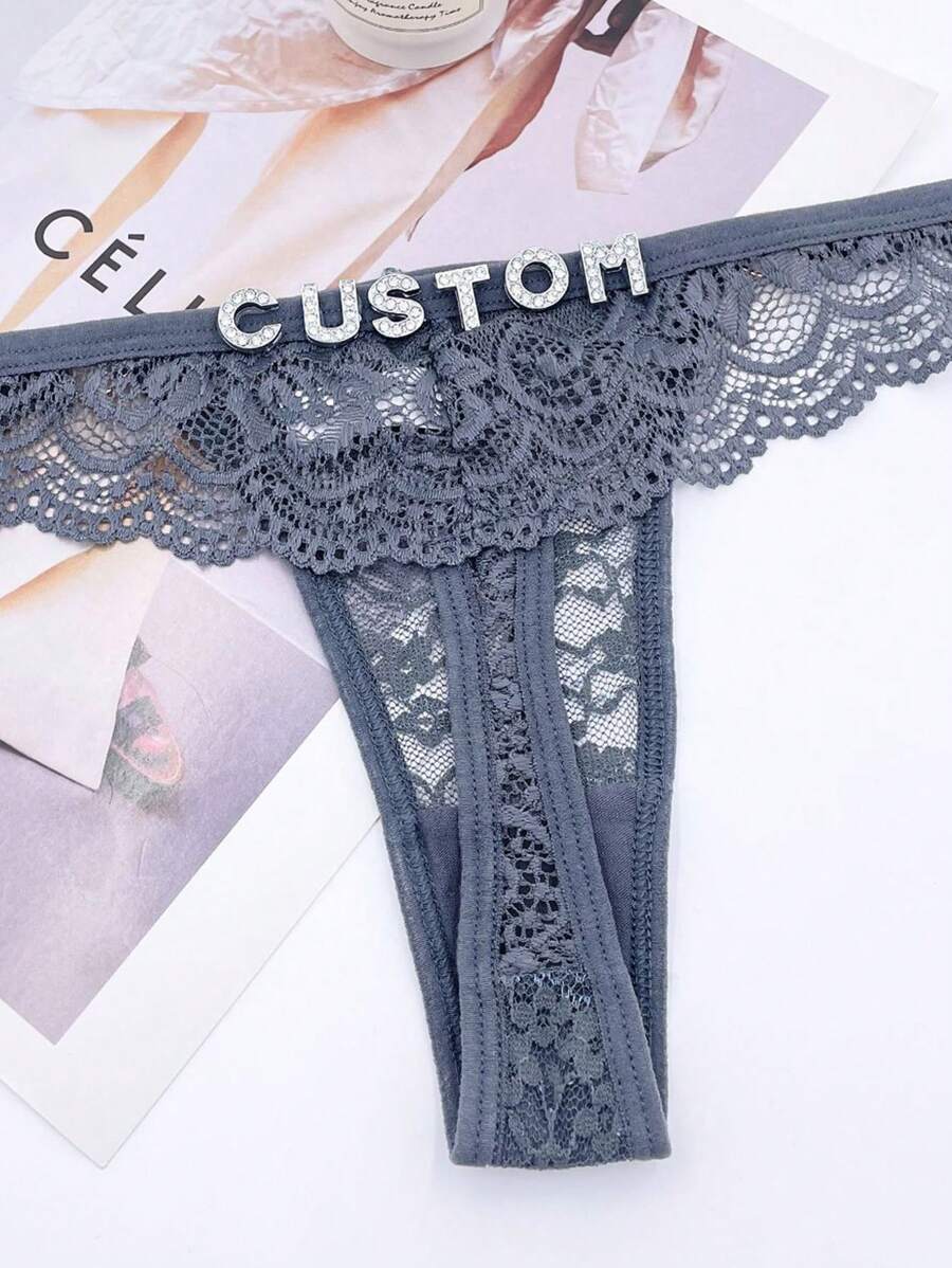 Custom Funny Thong G-Strings With Gold Charms Name • Personalized Charm ...