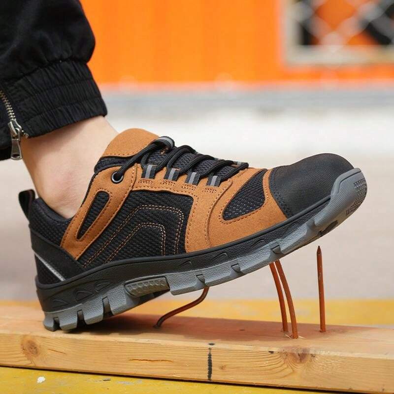 Furuian Steel Toe Shoes For Men Industrial Construction Shoes ...