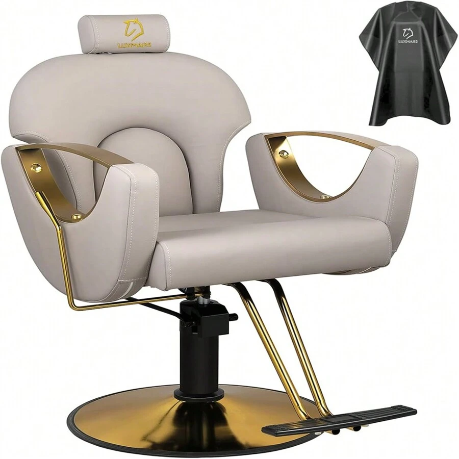 Hydraulic Barber Chair, Salon Chair 360 Degrees Rolling Swivel Hair ...