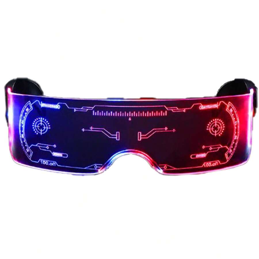 lentes con luz LED, 7 colores, anteojos luminosos para Halloween ...