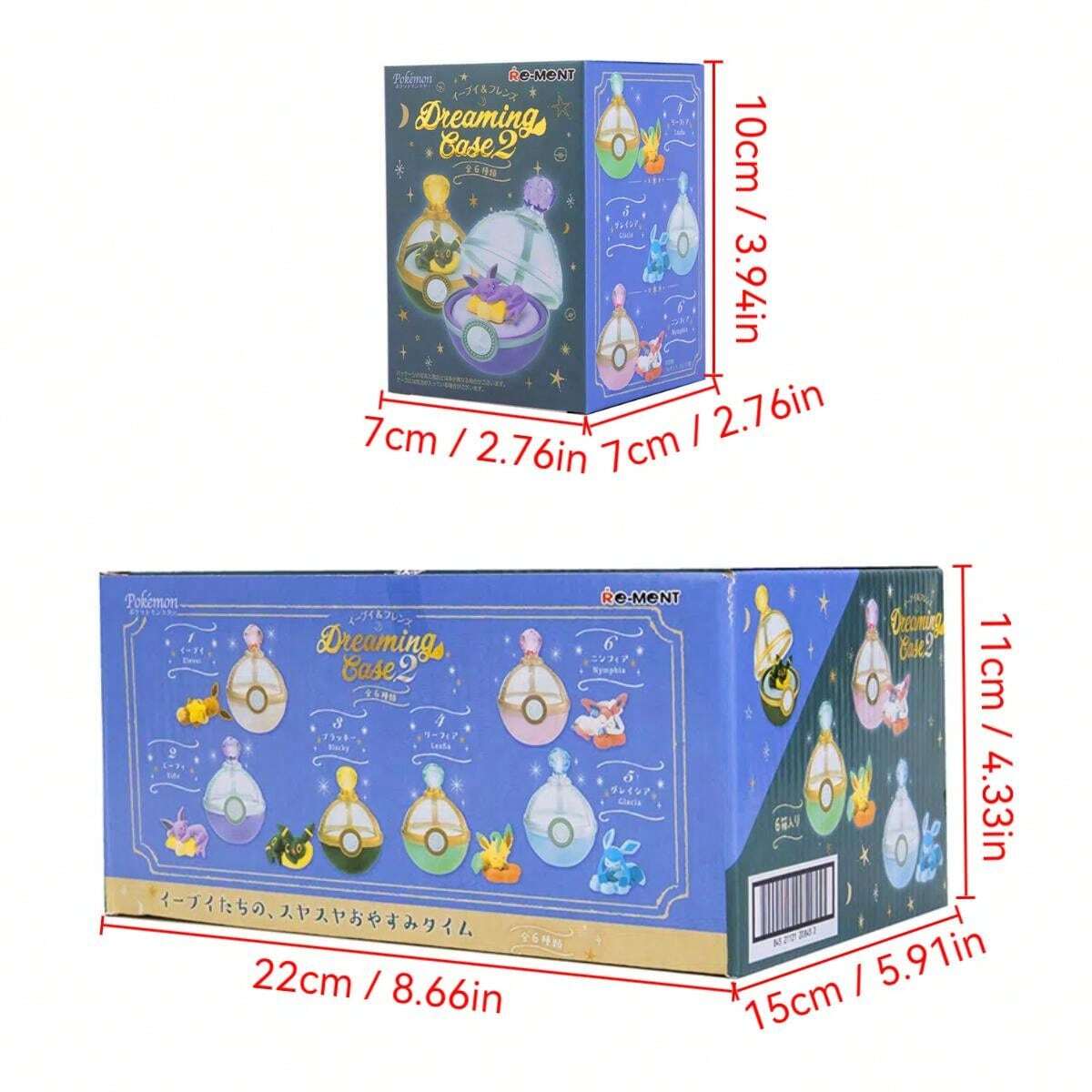 Pokemon 6 Styles Pokemon Toys Creative Blind Box Sleep Eevee Dreamy Elf ...