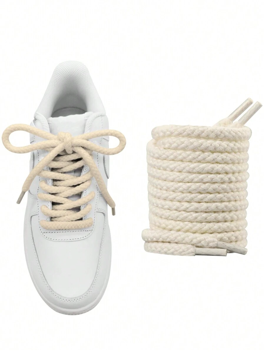 1pair Thick Rope Shoe Laces Strings,4mm Round Shoelaces Replacement ...