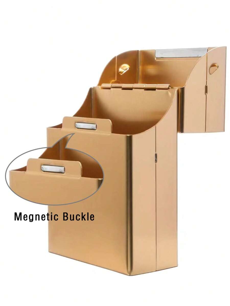 Metal Cigarette Box Waterproof Cigarette Case Container Large Capacity ...